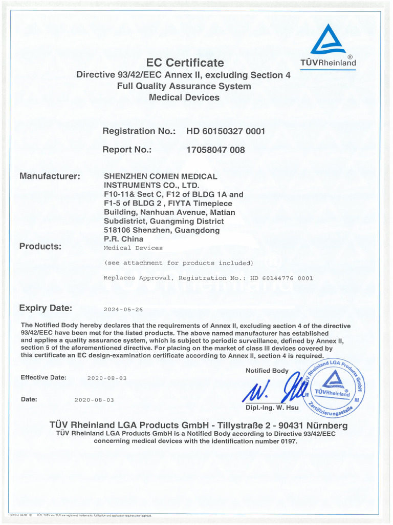 CE MDD Certificate | PDF