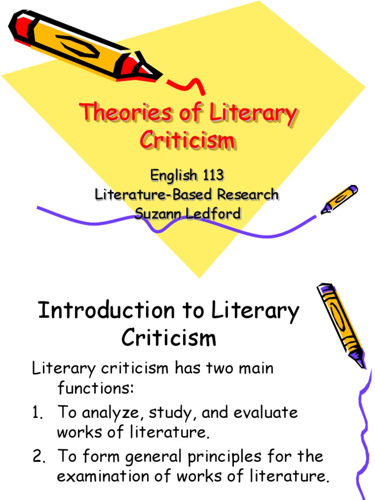 Overview of Literary Criticism Theories | PDF | Id | Karl Marx