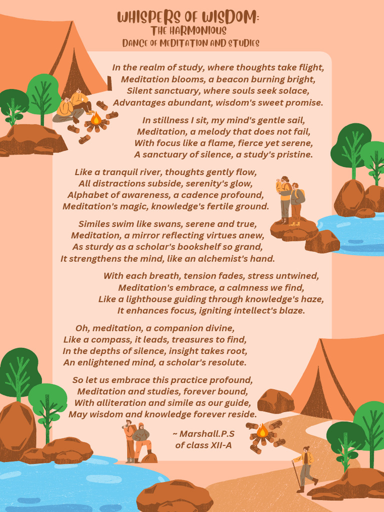 English Poem Made by Marshall P S Meditation | PDF