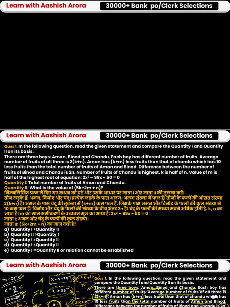 Family Blood Relation Based DI, Arithmetic, DS, Quantity Based ...
