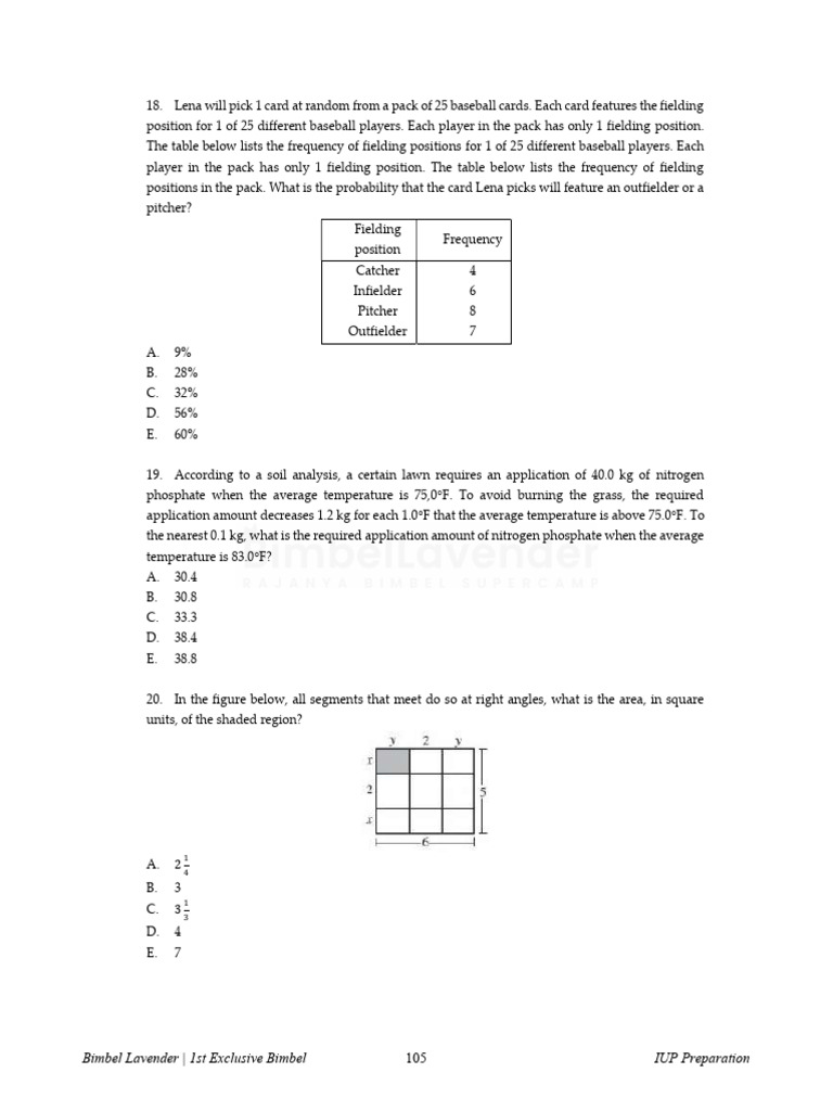 Quantitative MATH KKI UI | PDF