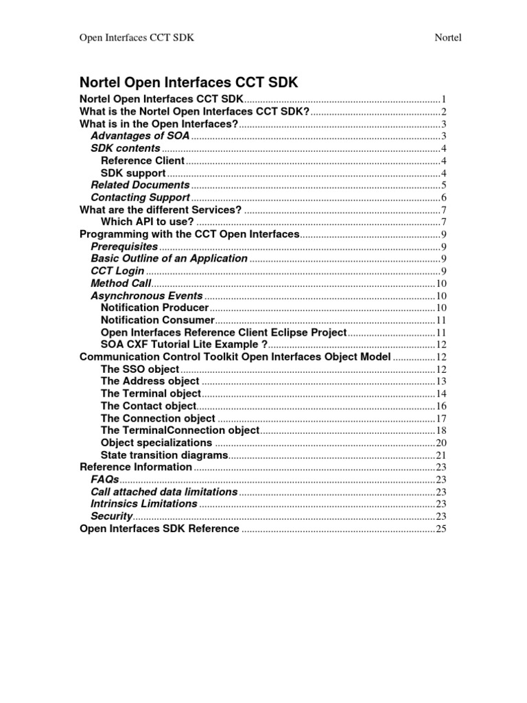 Open Interfaces CCT SDK | PDF | Application Programming Interface | Web ...