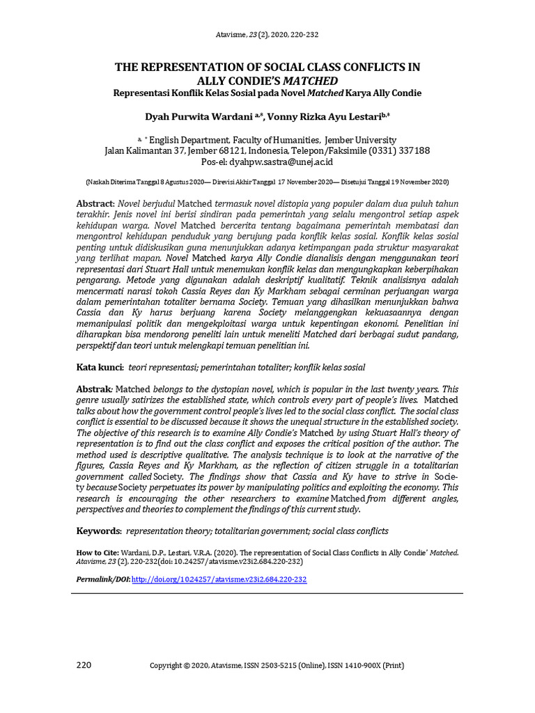 The Representation of Social Class Conflicts in Al | PDF | Mormons ...