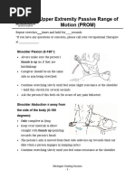Completed Upper Extremity Rom Norms Sheet 1 | PDF | Anatomical Terms Of Motion | Joints