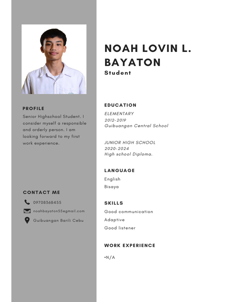 White Simple Student CV Resume_20250313_211842_0000 | PDF
