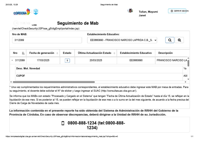 Seguimiento de Mab | PDF