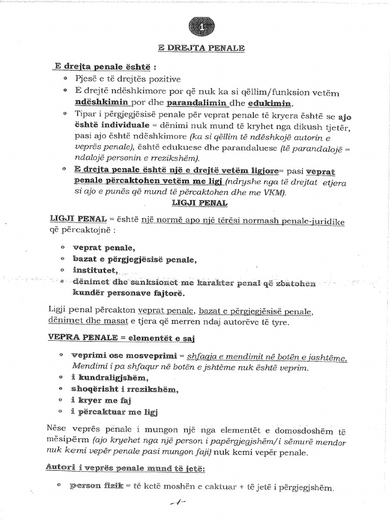 E Drejta Penale - 230213 - 122222 | PDF