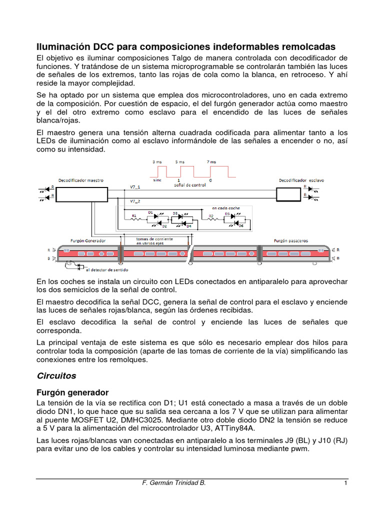 Iluminaciขn DCC para composiciones indeformables remolcadas | PDF | Diodo emisor de luz ...