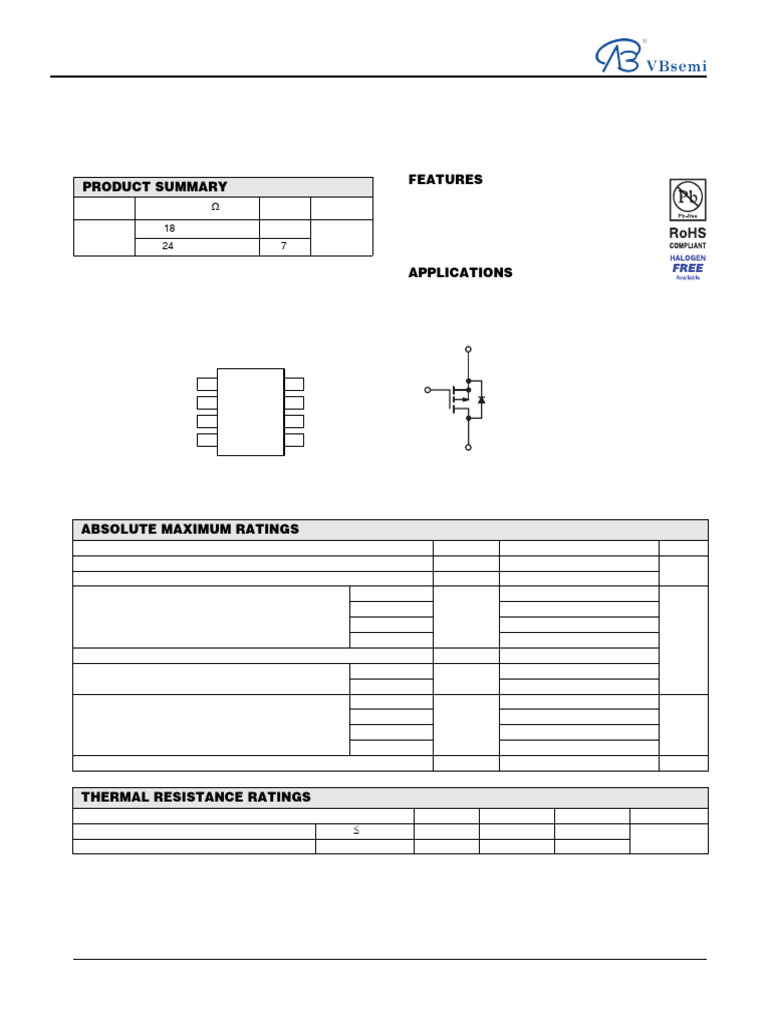 AP4435GM VBsemi | PDF | Diode | Field Effect Transistor