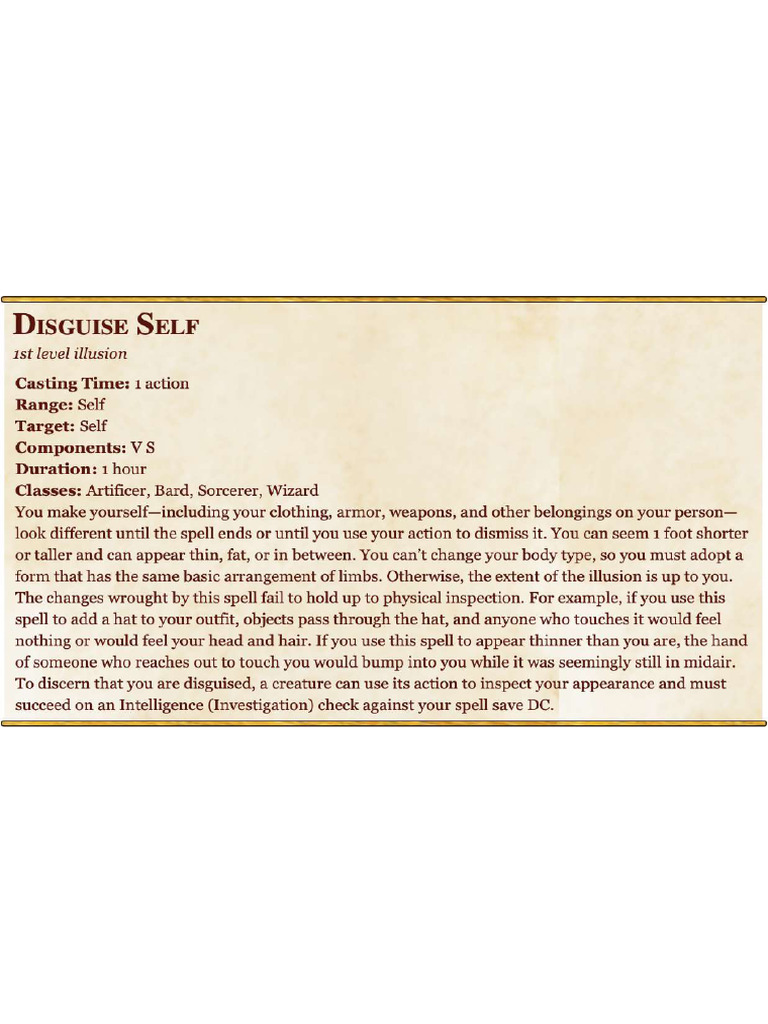 Disguise Self | PDF