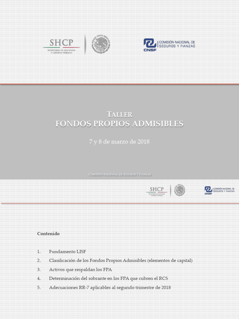 Taller FOPAS CNSF | PDF | Acciones preferentes | Contabilidad financiera