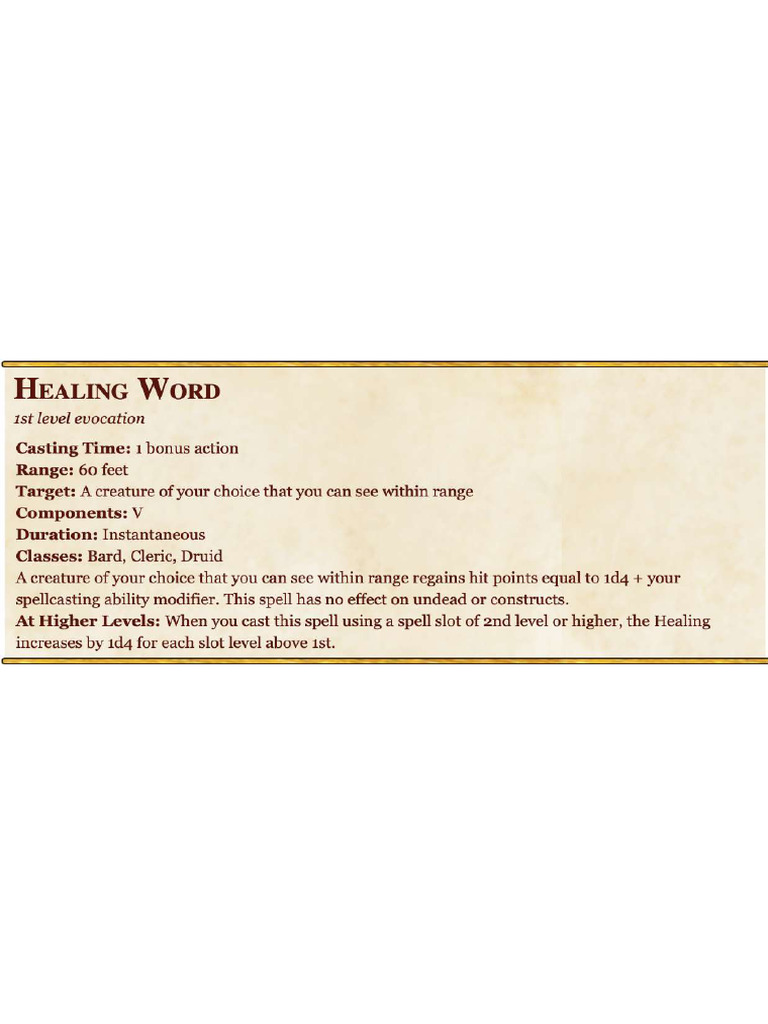 Healing Word | PDF