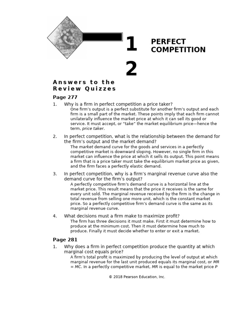 Profit Maximization in Perfect Competition | PDF | Profit (Economics ...