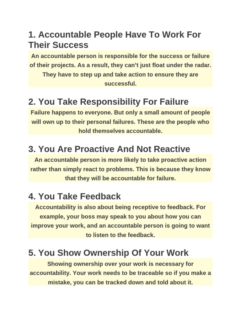 Accountability | PDF