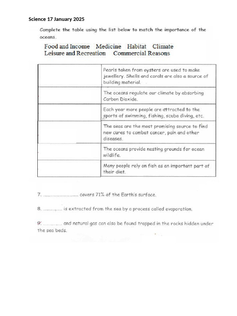 Weekly Test Science | PDF