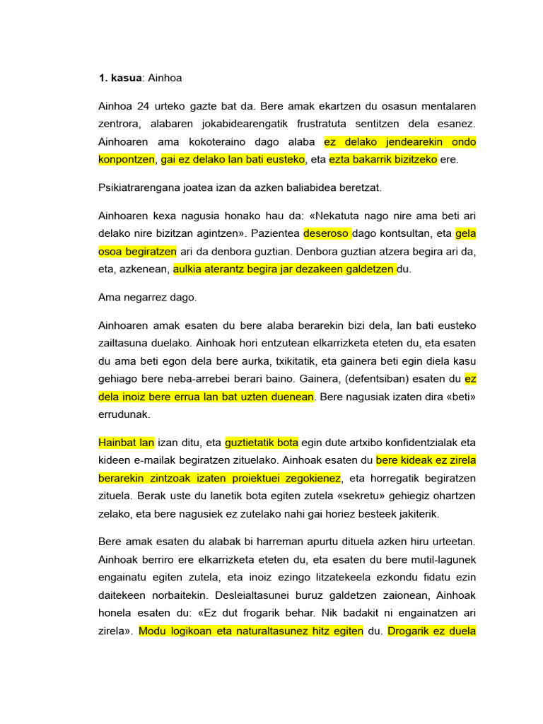 1. KASUA - AINHOA | PDF