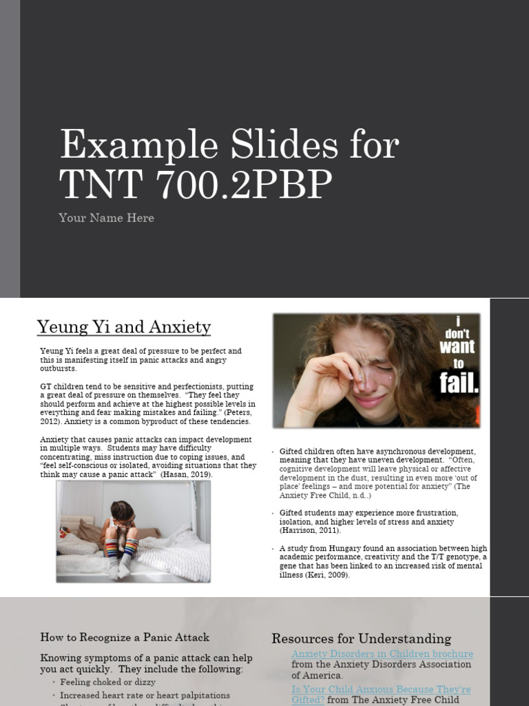 TNT 700.2PBP Example Slides | PDF | Anxiety | Panic Attack