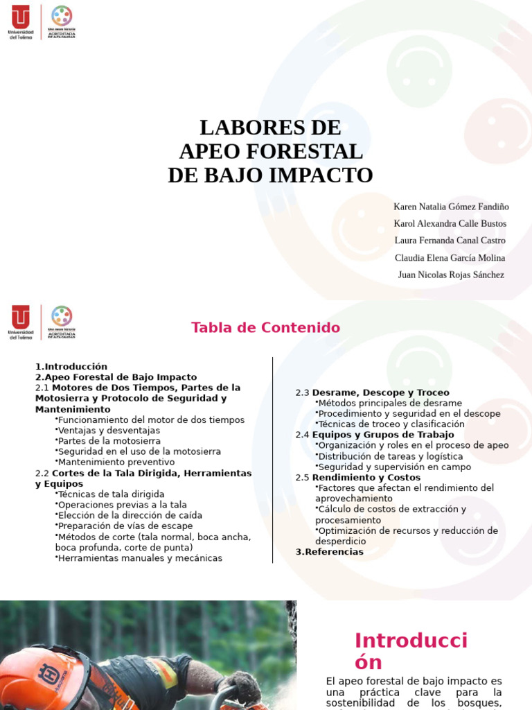 Labores de Apeo - Bajo Impacto | PDF