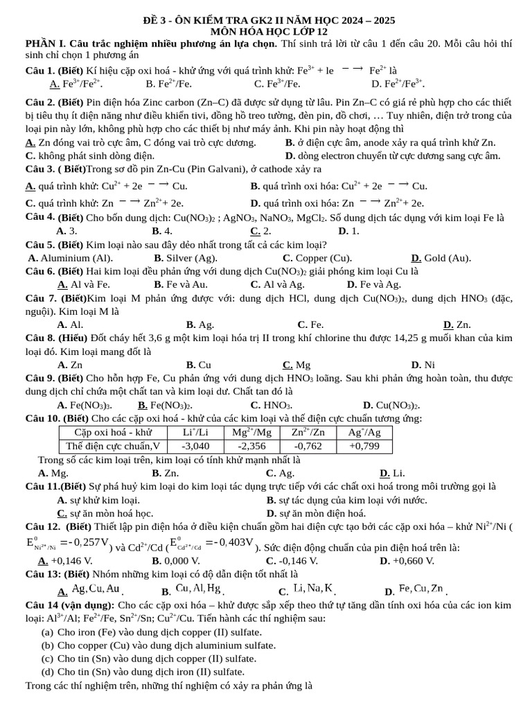 GK2-K12 L P - GV (24-25) | PDF