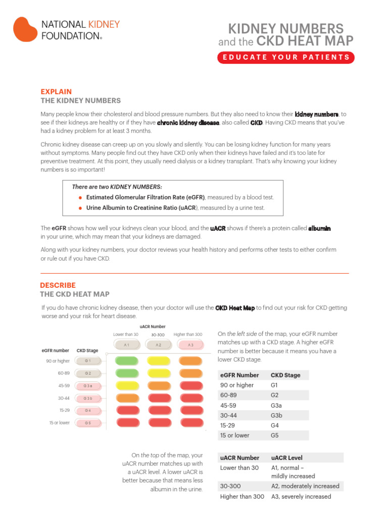 Heat Map Card | PDF | Chronic Kidney Disease | Internal Medicine