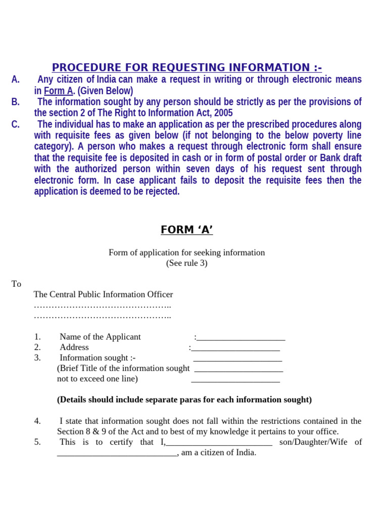 Procedure For Requesting Information | PDF | Banks | Cheque