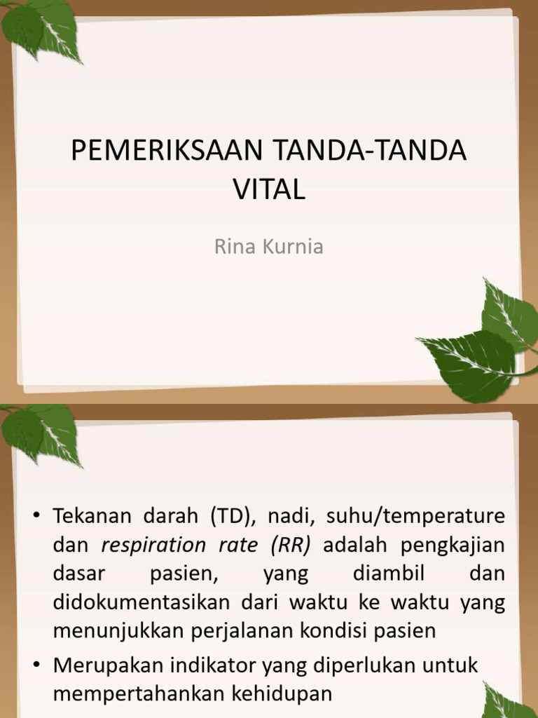Pemeriksaan Tanda-Tanda Vital | PDF