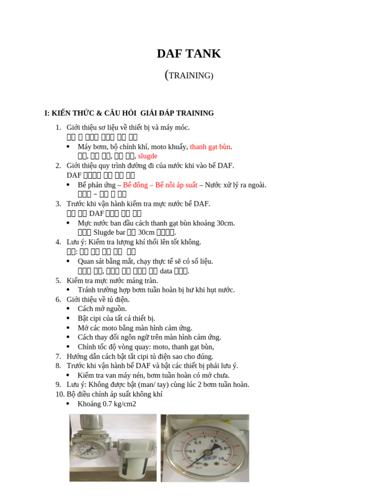 Daf Tank Training (20!12!2018) | PDF