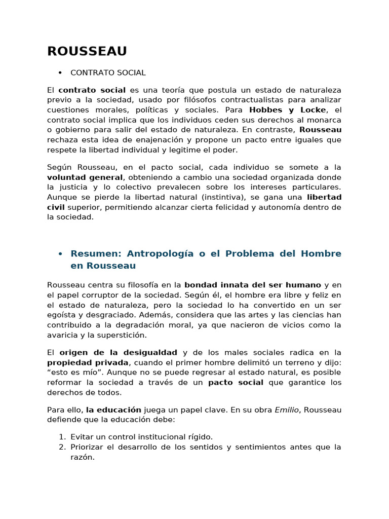 Rousseau y Kant, Daniel Párraga Campos 2ºZA | PDF | Immanuel Kant ...