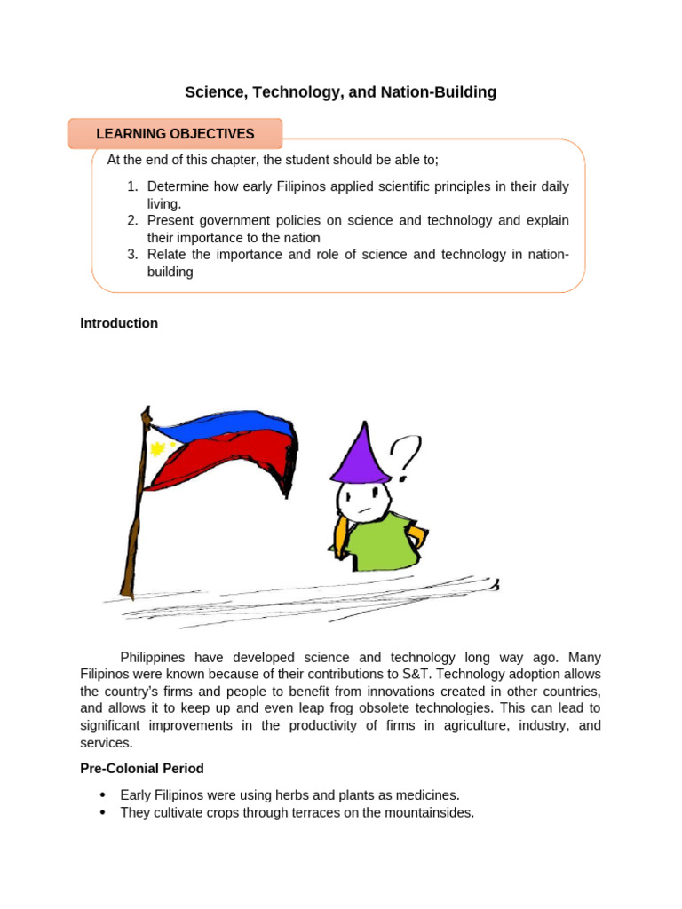 Science Technology and Nation Building | PDF | Science | Philippines