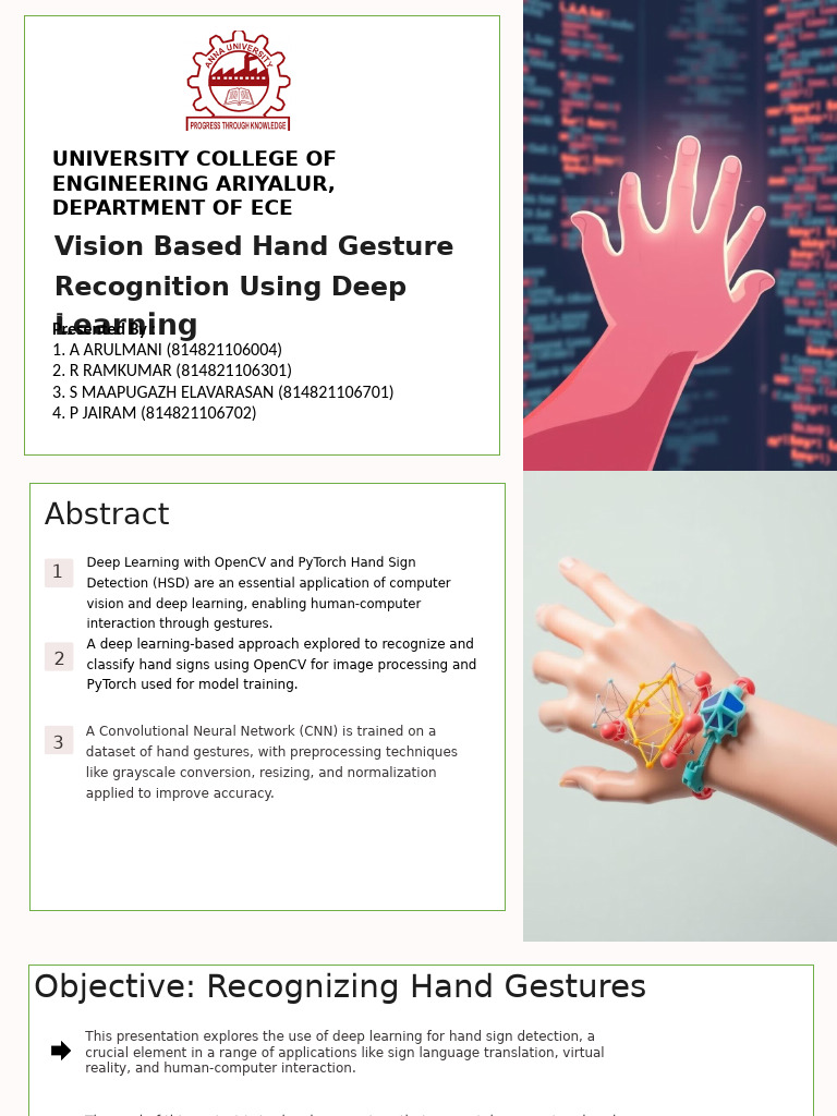 Hand Gesture Detection Using Deep Learning Demo Pdf Deep Learning