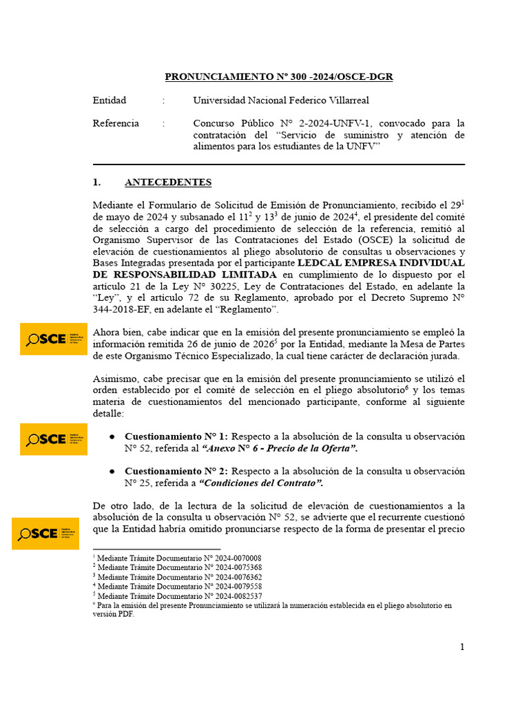 Pronunciamiento #300 - 2024/Osce-Dgr: "Anexo 6 - Precio de La Oferta" | PDF | Dietético | Precios