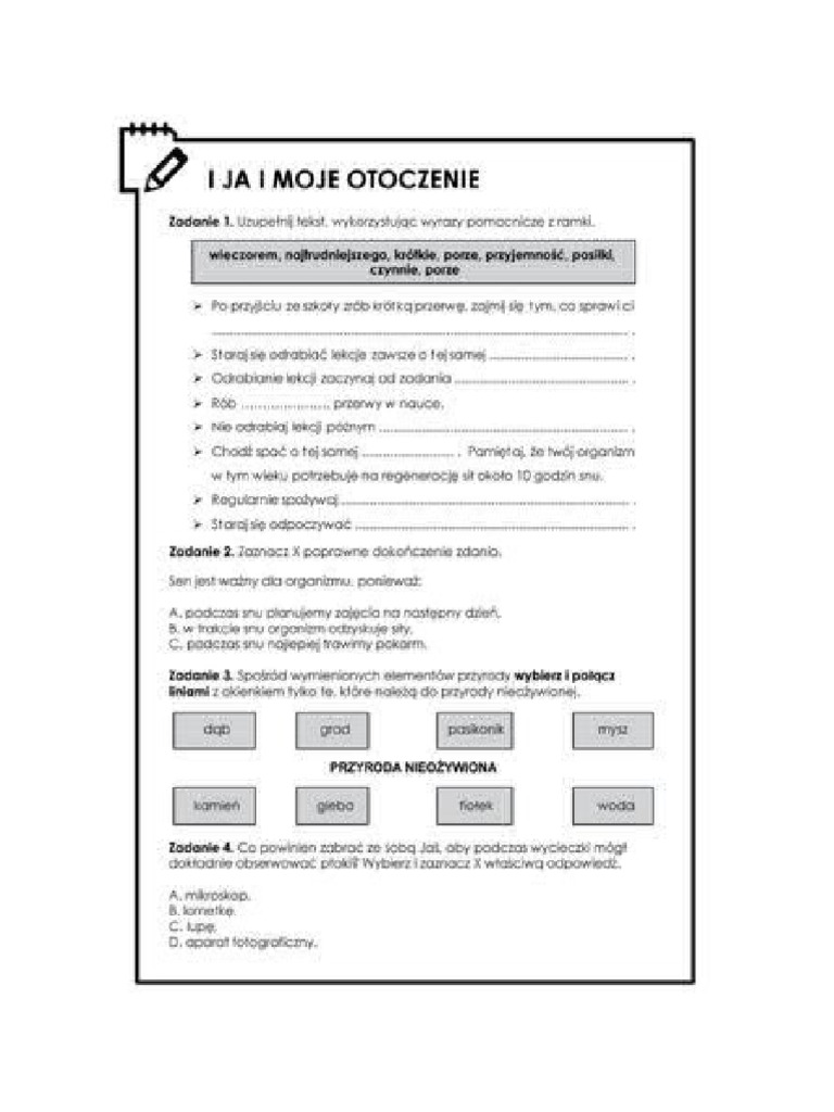 ja i moje otoczenie | PDF