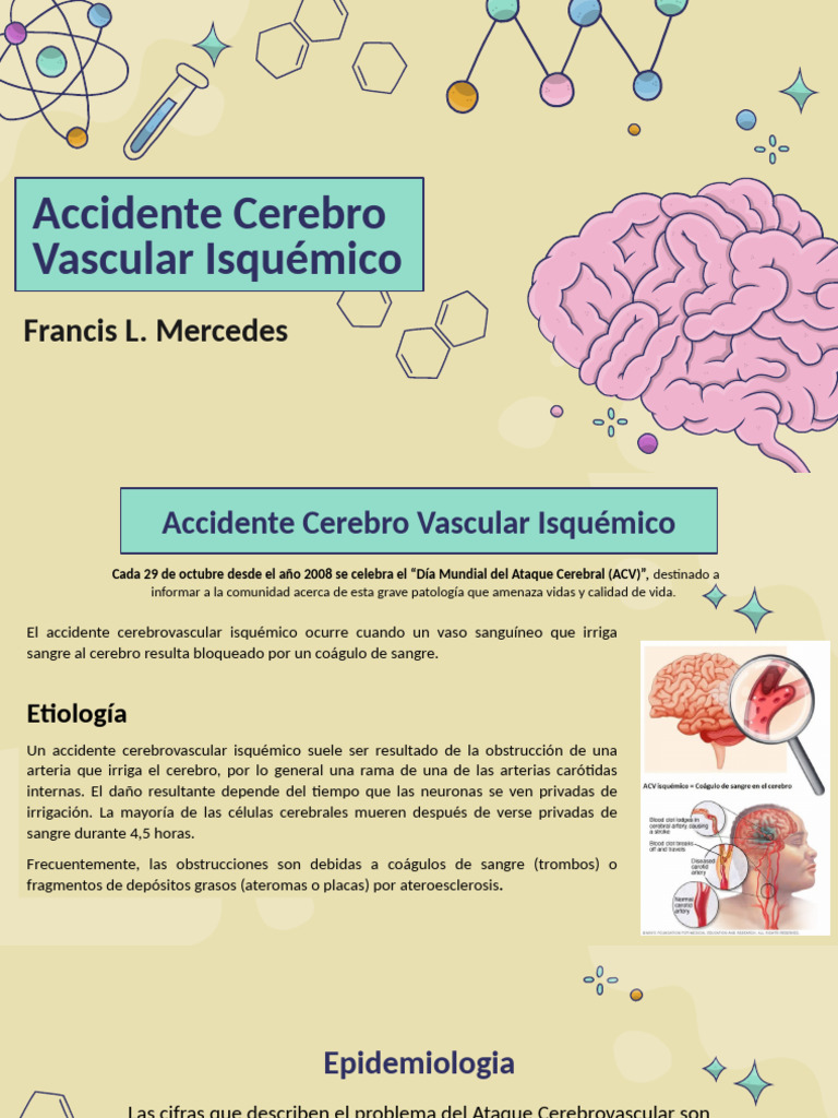 Accidente Cerebrovascular Isquémico: Causas y Tratamiento | PDF ...