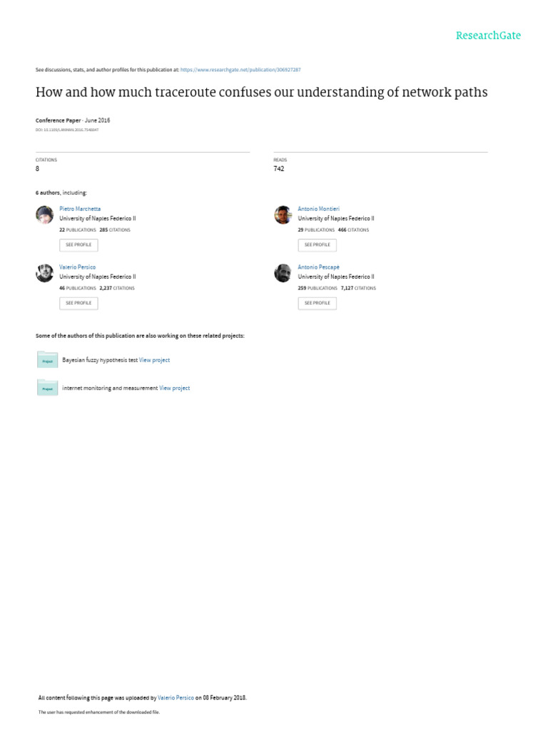 Traceroute's Impact on Network Path Understanding | PDF | Networking ...