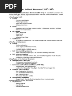 Modern Indian History Mind Map | PDF