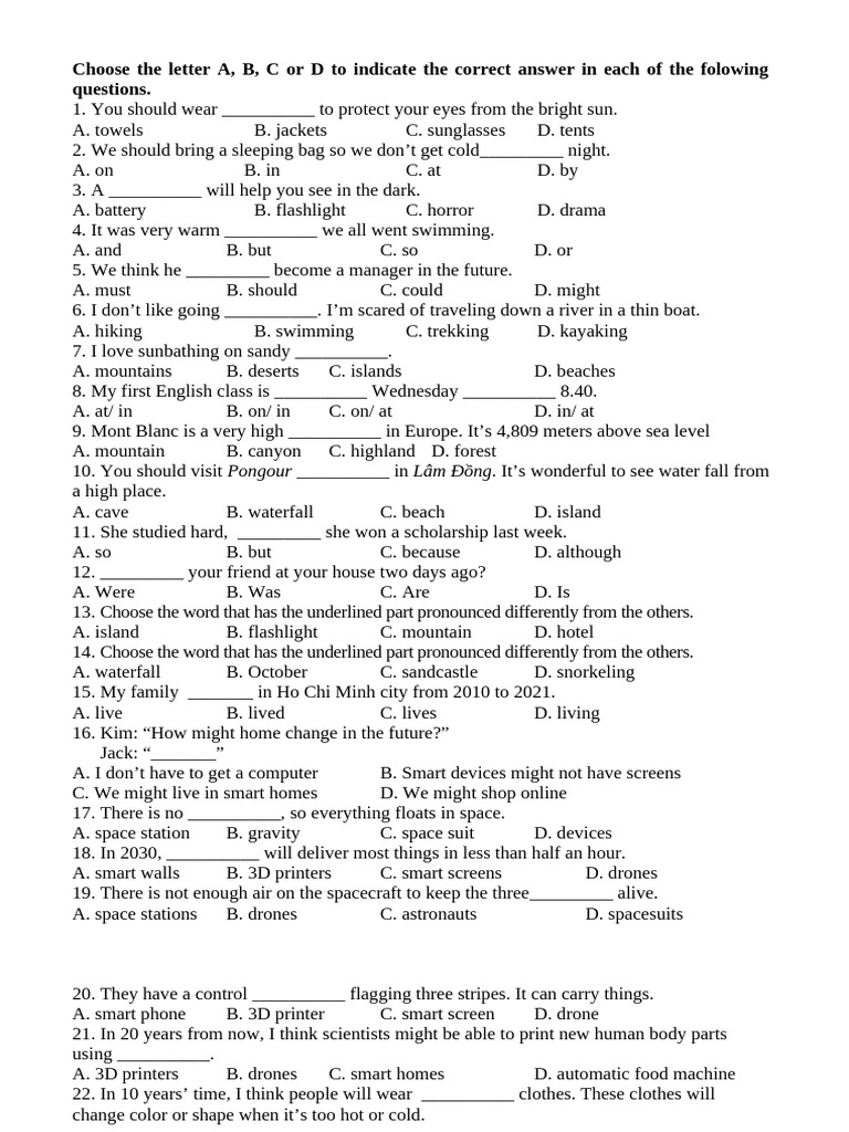 ÔN TẬP CK2 A6 | PDF | London | Space Suit