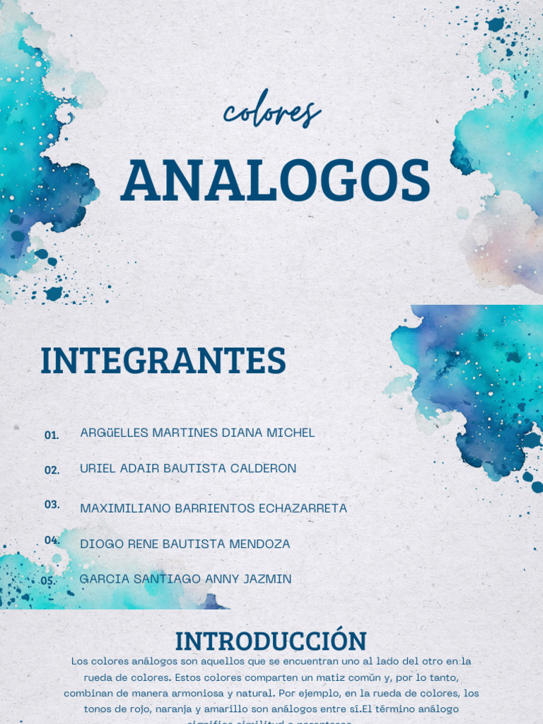 Colores Análogos: Armonía y Aplicaciones | PDF | Verde | Amarillo