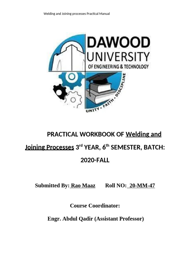 20-Mm-47 Welding Manual ... | PDF | Welding | Construction