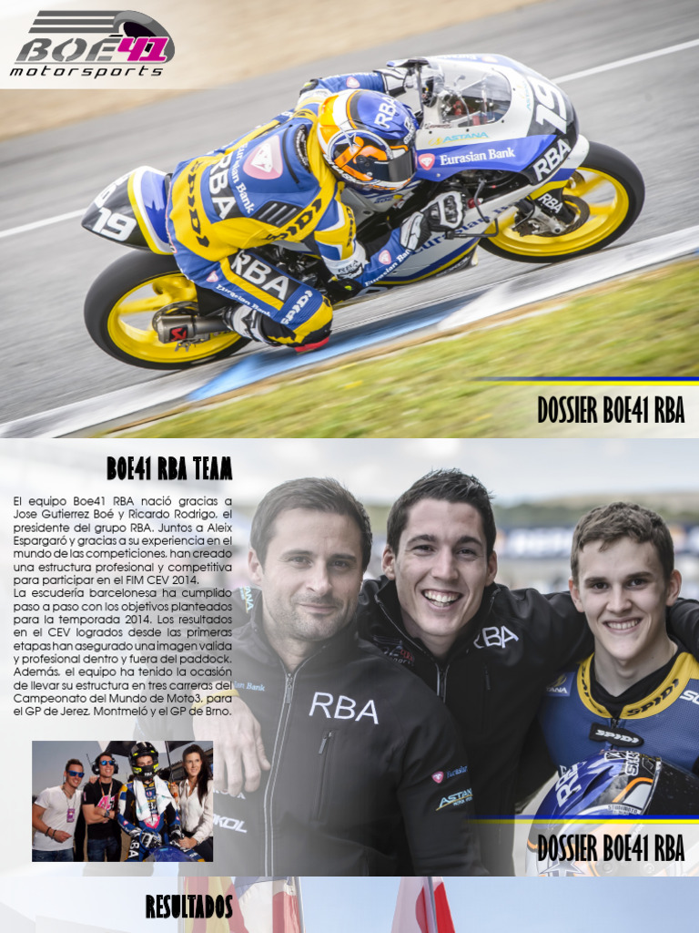 Dossier ESP - RBA Team | PDF | Motociclismo | Automovilismo