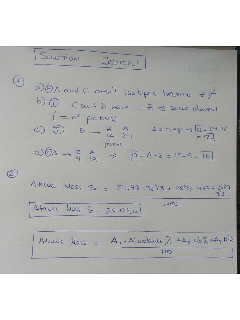Solution Isotopes | PDF