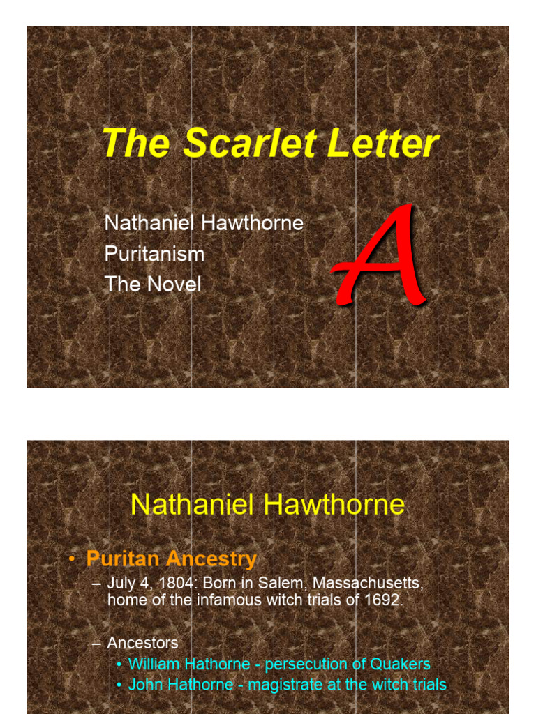 Scarlet Letter | PDF | Nathaniel Hawthorne