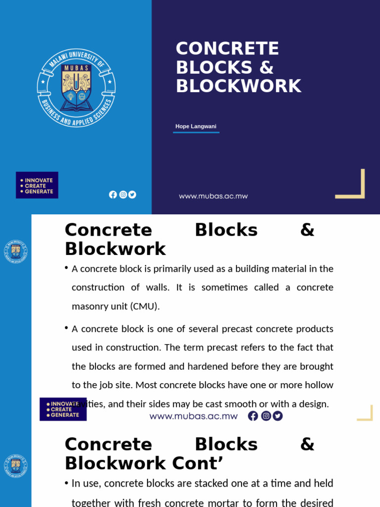 Concrete Blocks and Blockwork | PDF | Concrete | Building Insulation