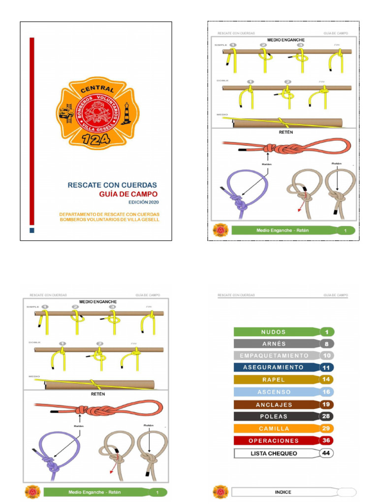 Rescate Con Cuerdas - Guía de Campo | PDF