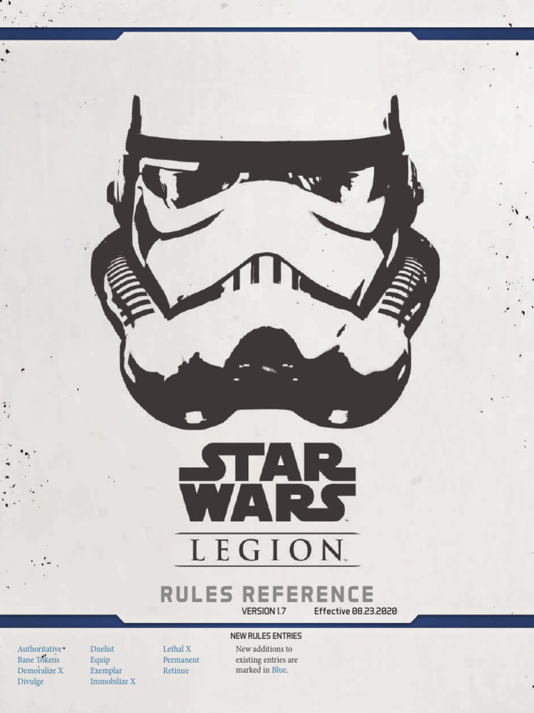 Star Wars: Legion Rules Reference Guide | PDF | Star Wars