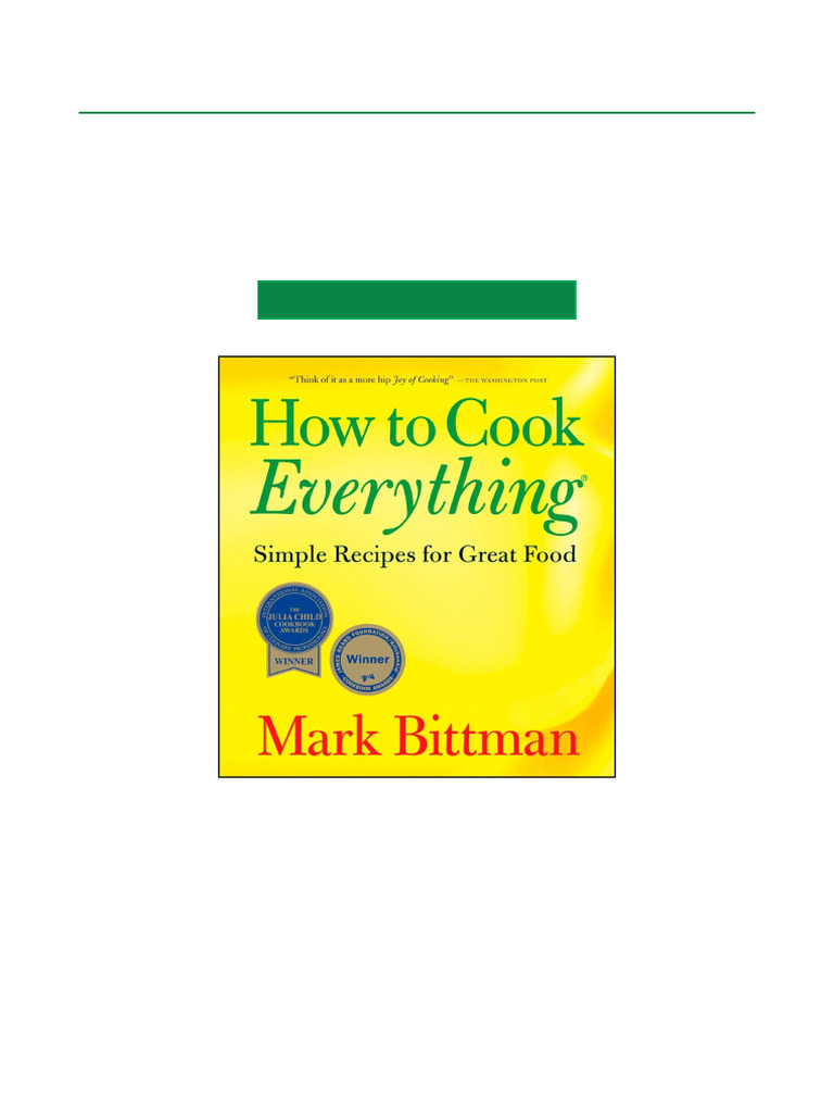 Grab Now How To Cook Everything 2nd Edition No-Wait Download | PDF