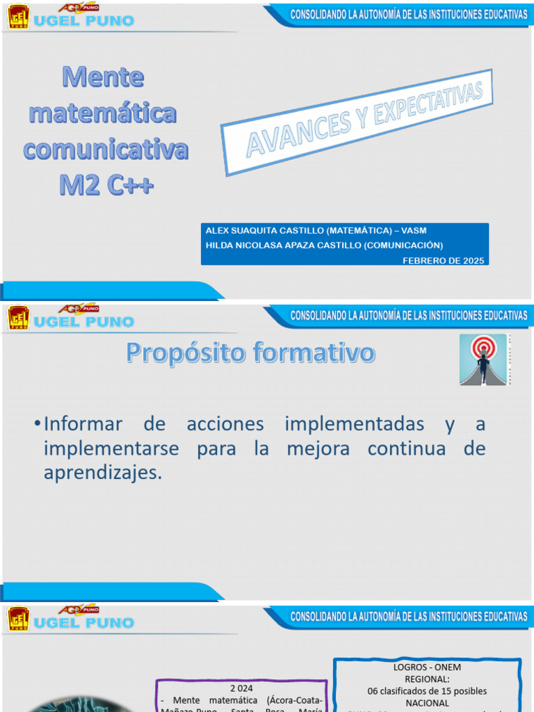 PPT-MENTE-MATEMATICA-COMUNICATIVA-2025 | PDF