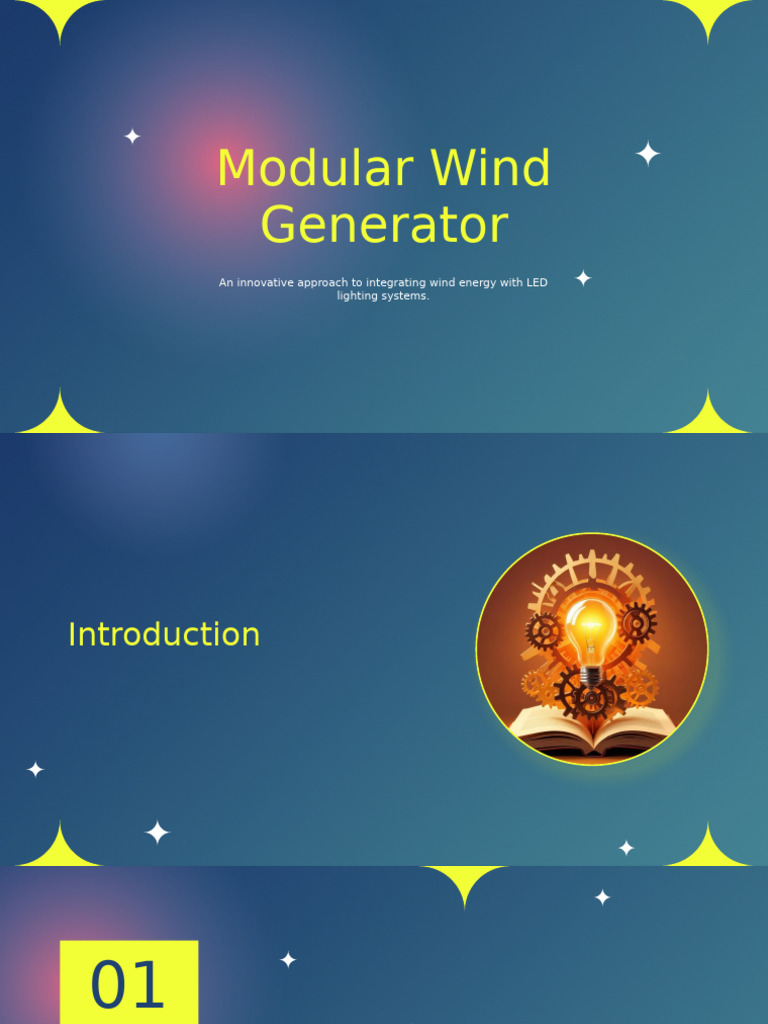 Modular Wind Generator | PDF | Wind Turbine | Light Emitting Diode