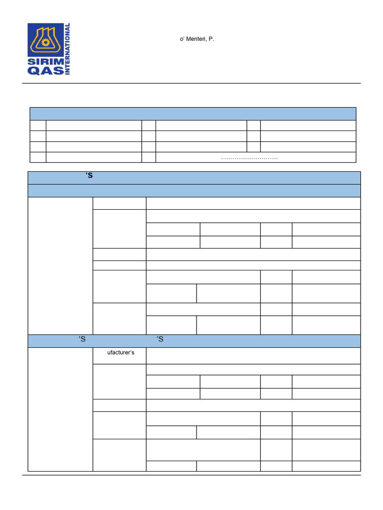 SIRIM Product Certification Application Form | PDF | Trademark ...