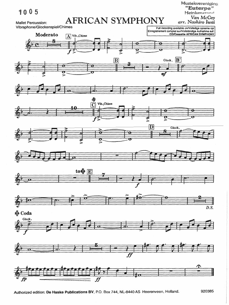 African Symphony - Arr Naohiro Lwai-96 | PDF | Percussion Instruments ...