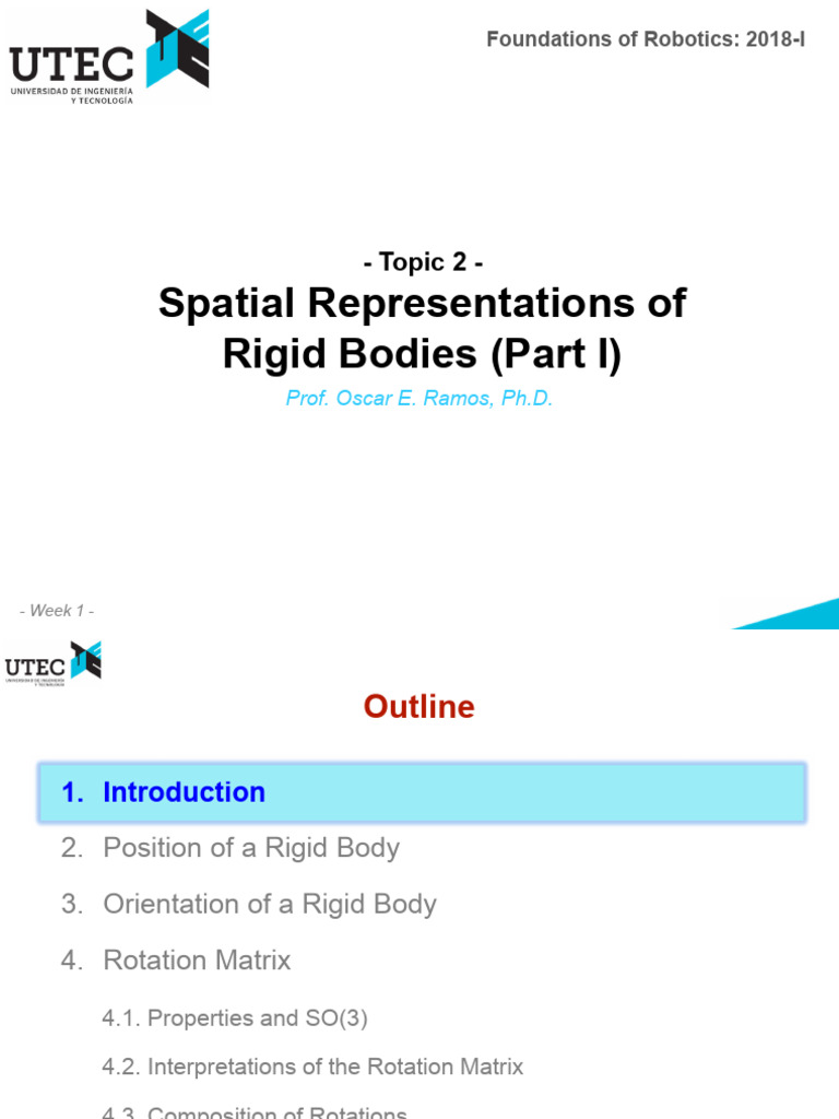 CH2 Spatial - Representations - I | PDF | Mathematical Objects | Geometry